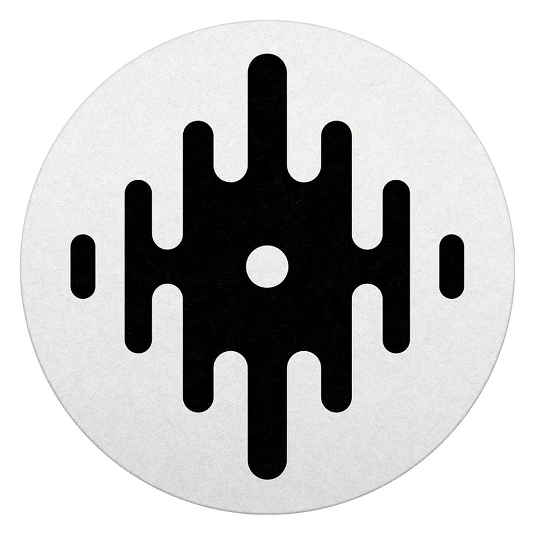 Serato DJ Logo Slipmats Black On White | Cutoff Pro Audio